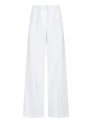 Aspesi Lightweight Cotton-blend Trousers - White
