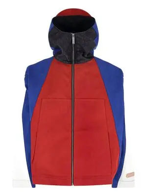 PDF 100% Cotton Zip Up Hooded Jacket - Multicolour