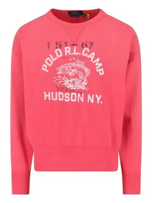 Polo Ralph Lauren Cotton-blend Hooded Pullover - Red