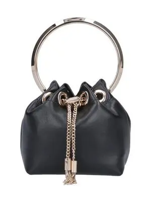 JIMMY CHOO Micro Bon Bon Mini Leather Bag - Black