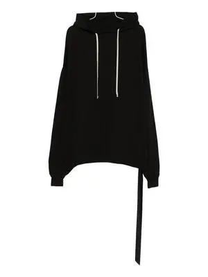 Rick Owens Oversized Hooded Sweatshirt - Nero