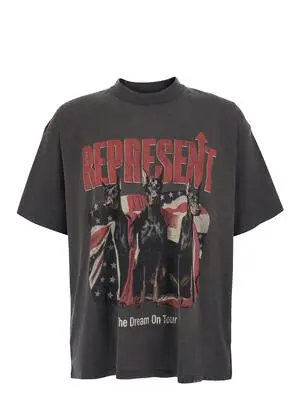 REPRESENT Graphic Print T-shirt - Grey