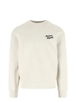 Maison Kitsuné Cotton Crewneck Sweater - White