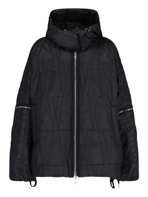 Moncler Quilted Zip-up Jacket - Black