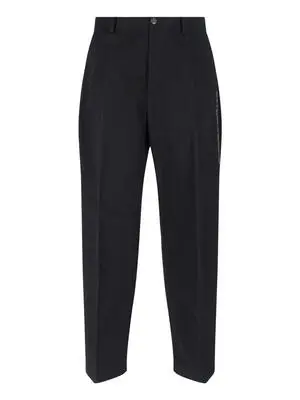 Moncler Tailored Cotton Trousers - Black