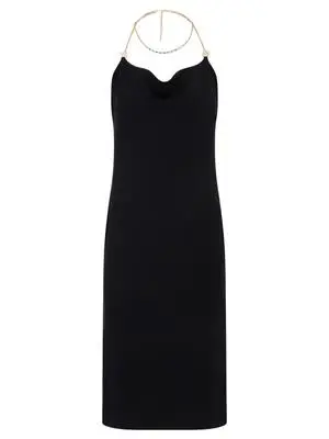 Bottega Veneta Viscose Midi Dress - Black