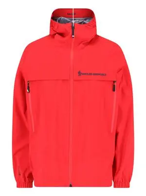 Moncler Polyamide Hooded Jacket - Red