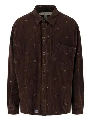 ERL Cotton Printed Shirt - Brown