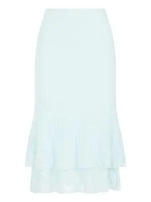 Bottega Veneta Midi Skirt - Blue