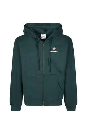 CASABLANCA CASABLANCA Organic Cotton Zip-Up Hoodie