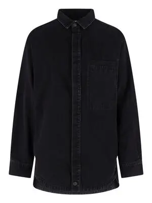 ENTIRE STUDIOS Cotton Knit Shirt - Black