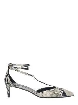 Khaite Leather Heeled Sandals With Strappy Ankle Detail - Multicolour