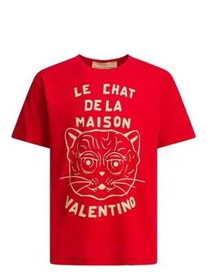 Valentino Garavani Classic Cotton T-shirt For - Red