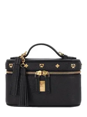 Mcm Mini Top-handle Vanity Bag - Black