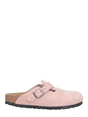 BIRKENSTOCK Suede Leather Sandals With Buckled Strap - Pink