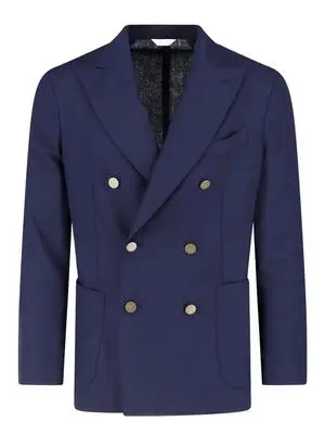Boglioli 100% Virgin Wool Tailored Jacket - Blue