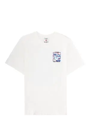 Casablanca Graphic Print Cotton T-shirt - White