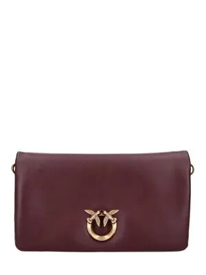 Pinko Vivaci Leather Shoulder Bag - Red