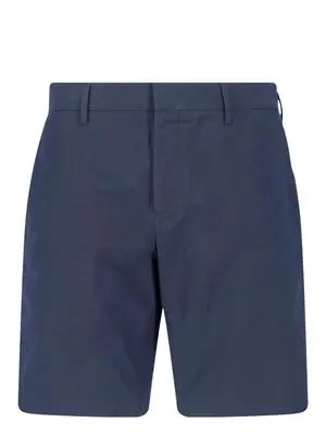 Paul Smith Tailored Textured Cotton-lyocell Lined Trousers - Blue