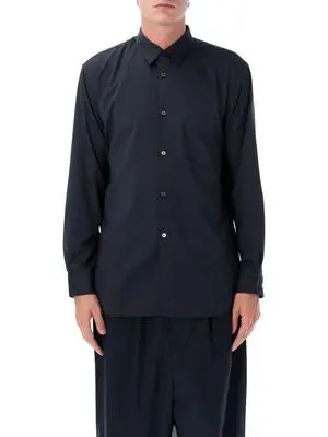Comme Des Garçons Long Sleeve Button-up Shirt - Blu