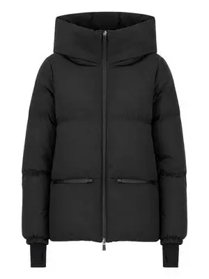 Herno Hooded Sports Puffer Jacket - Black