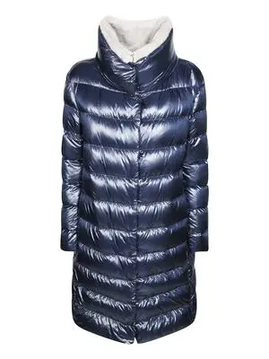 Herno HERNO Quilted Zip-Up Puffer Jacket Blu