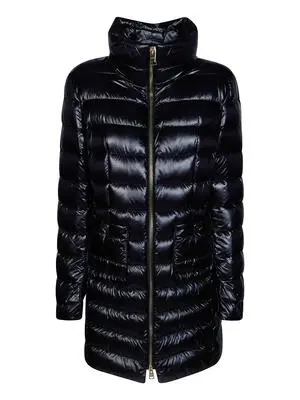 Herno Quilted Zip-up Down Jacket - Nero