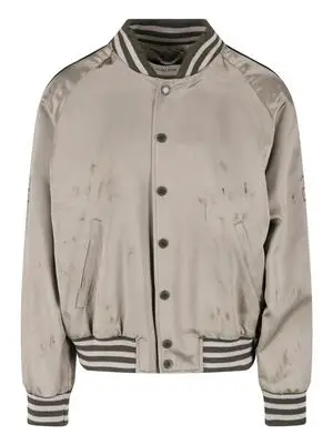 GOLDEN GOOSE Acetate And Wool Knit Bomber Jacket - Green