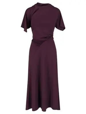 VICTORIA BECKHAM VICTORIA BECKHAM Sculpted Stretch Knit Midi Dress