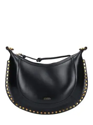 Isabel Marant Étoile Calf Leather Shoulder Bag With Studded Detail - Black