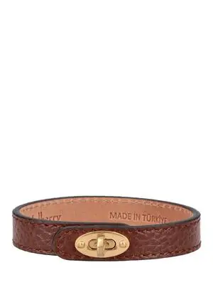 Mulberry Bovine Leather And Brass Accessory - Brown