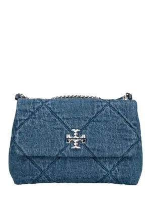 Tory Burch Quilted Denim Mini Handbag - Blue