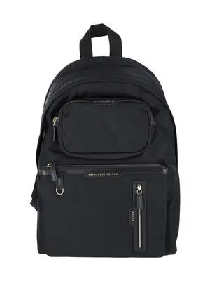 ANYA HINDMARCH Recycled Nylon Mini Backpack With Leather Detail - Black