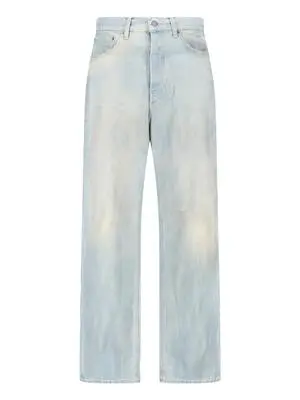 HAIKURE Wide-leg Denim Trousers - Blue