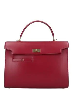 ANYA HINDMARCH Cowhide Crossbody Bag With Clasp And Logo Detail - Red