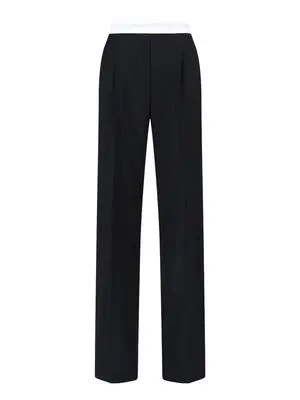 Alexander Wang High-waist Wide-leg Trousers - Black