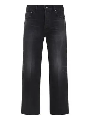 Celine Mini Cotton Jeans - Black