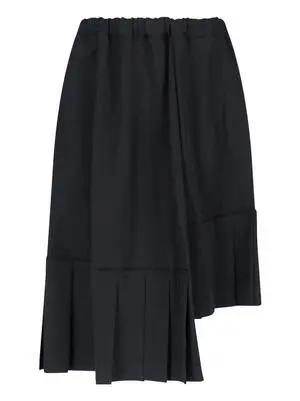 CDGCDG Cdgcdg Asymmetrical Pleated Midi Skirt