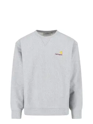 Carhartt Work In Progress Cotton-polyester Sweatshirt Sweater - Grey