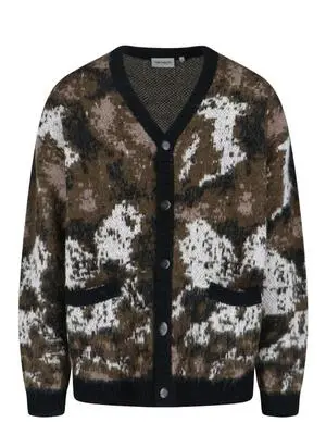Carhartt Work In Progress Alpaca-blend Knit Cardigan - Multicolour
