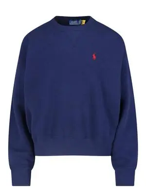 Polo Ralph Lauren POLO RALPH LAUREN Embroidered Logo Crewneck Sweatshirt Blue