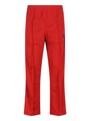 Needles Bright 100% Polyester Trousers - Red