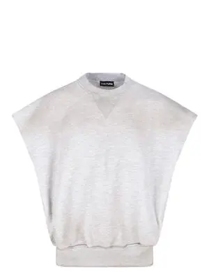 CULTURA Textured Knit Pullover - Grey