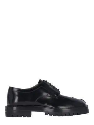 MAISON MARGIELA Leather Derby Shoes With Lug Sole - Black