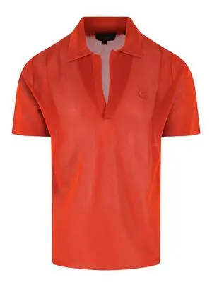 Lacoste 100% Viscose Polo Shirt - Orange