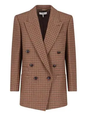Chloé Wool-blend Button-front Jacket With Silk Lining - Brown