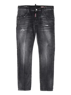 Dsquared2 Straight-leg Jeans With Distressed Detailing - Black