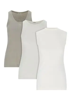 JIL SANDER Patterned 100% Cotton Top For - Multicolour
