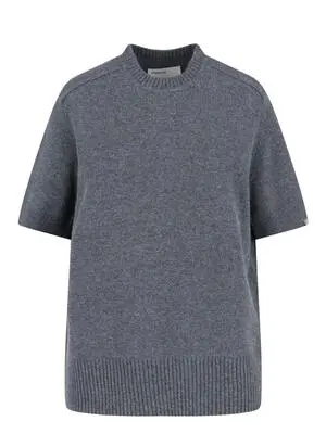 Extreme Cashmere Fine Knit Cashmere Blend Sweater - Grey