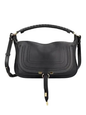 Chloé Shoulder Bag With Twisted Top Handle - Black